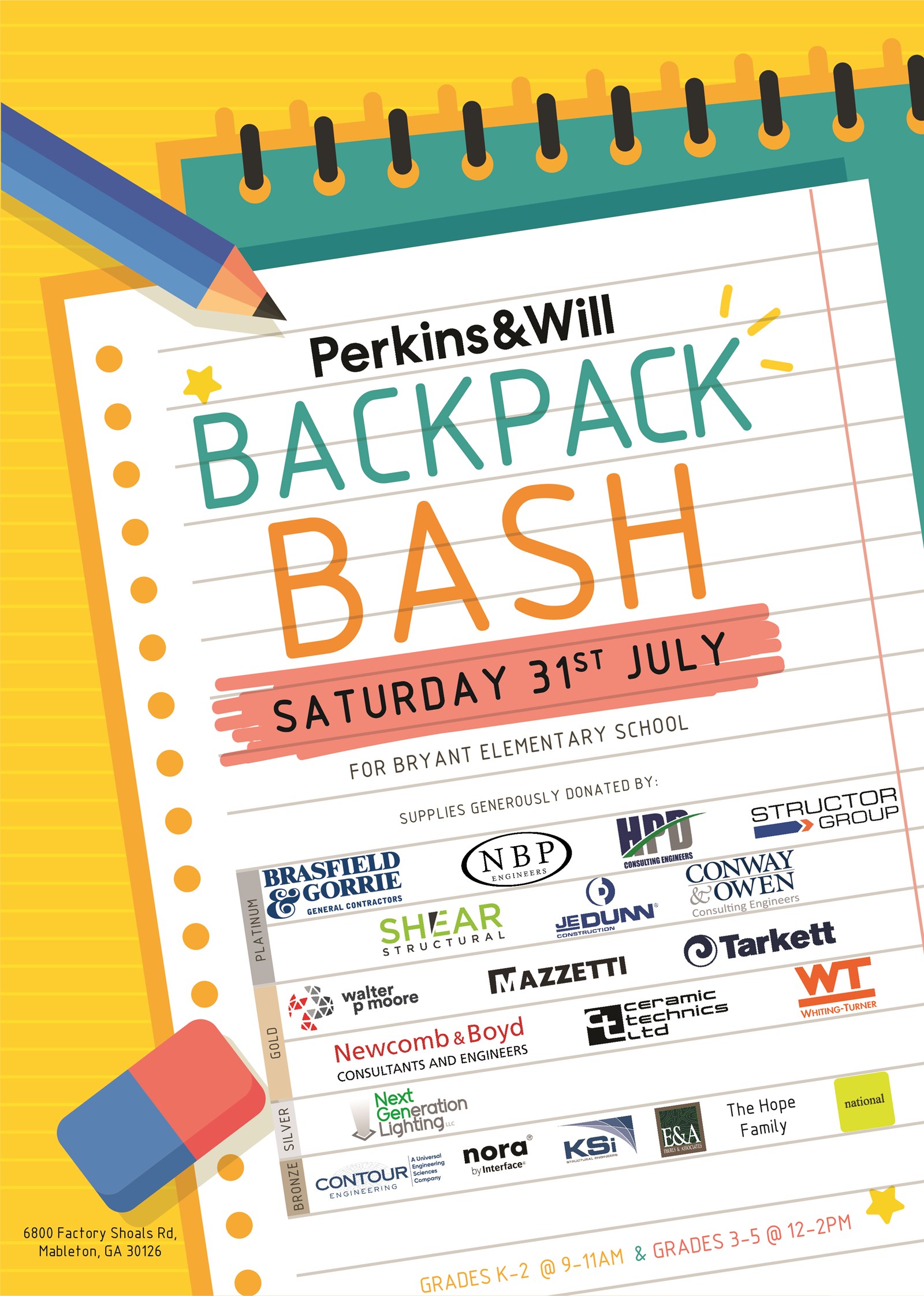 Community Partners Host Backpack Bash for Bryant Students